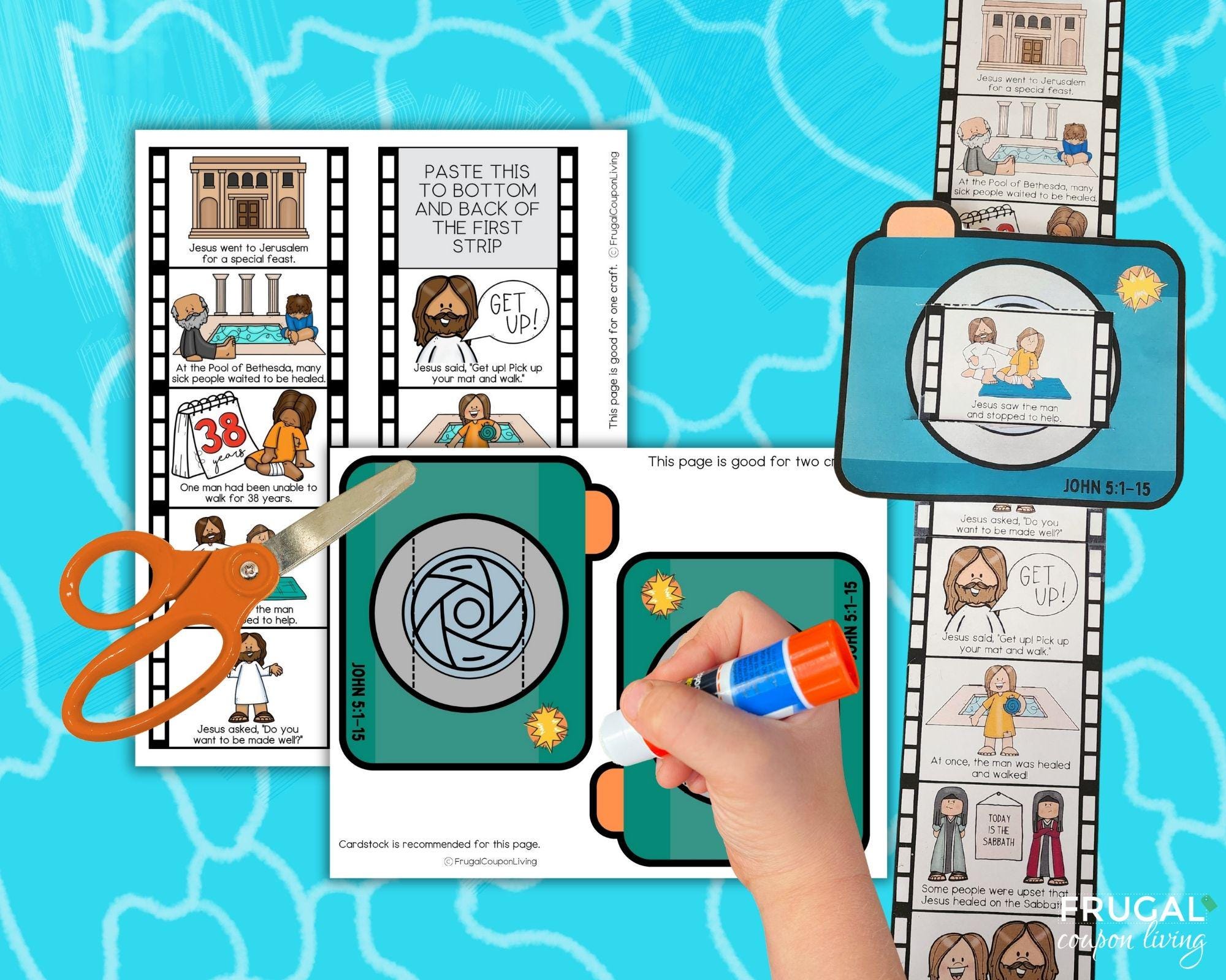 Jesus Heals at the Pool of Bethesda Bible Story Camera Craft, John 5:1 ...