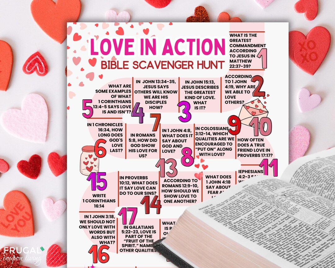 Love Bible Scavenger Hunt, Christian Valentine's Day Trivia Questions ...