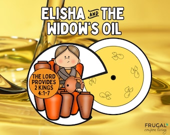 Elisha and the Widow's Oil - Bible Craft - Etsy