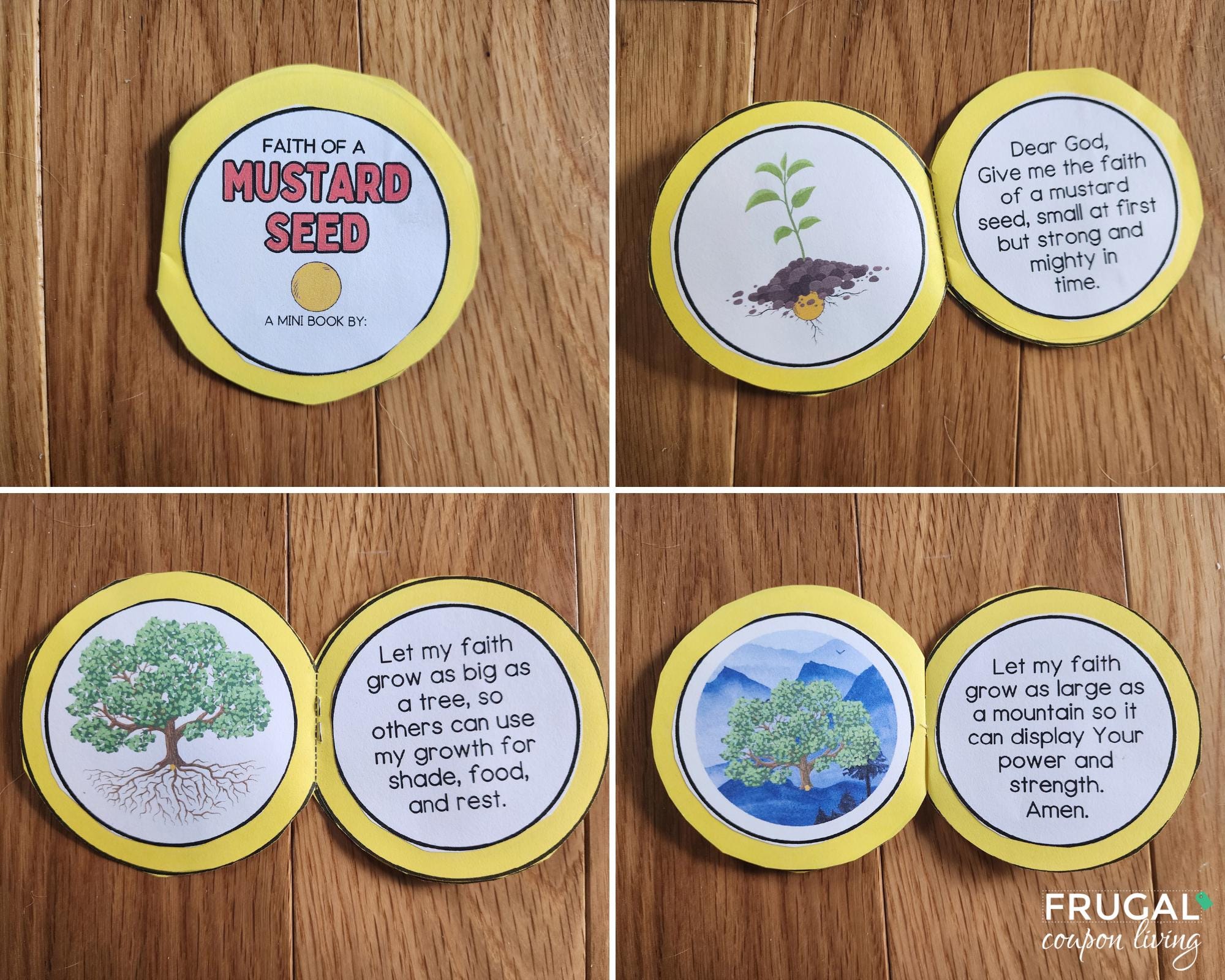 Faith of a Mustard Seed Craft for Kids, Mustard Seed Faith Flipbook ...