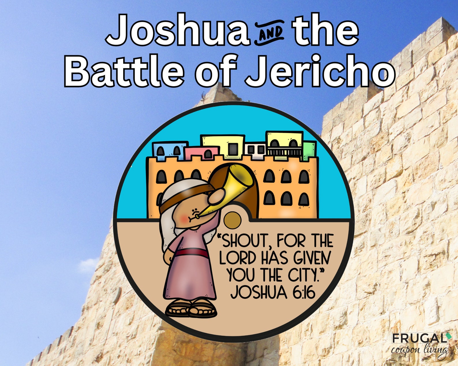 Joshua and the Battle of Jericho Coloring Wheel, Book of Joshua Bible ...