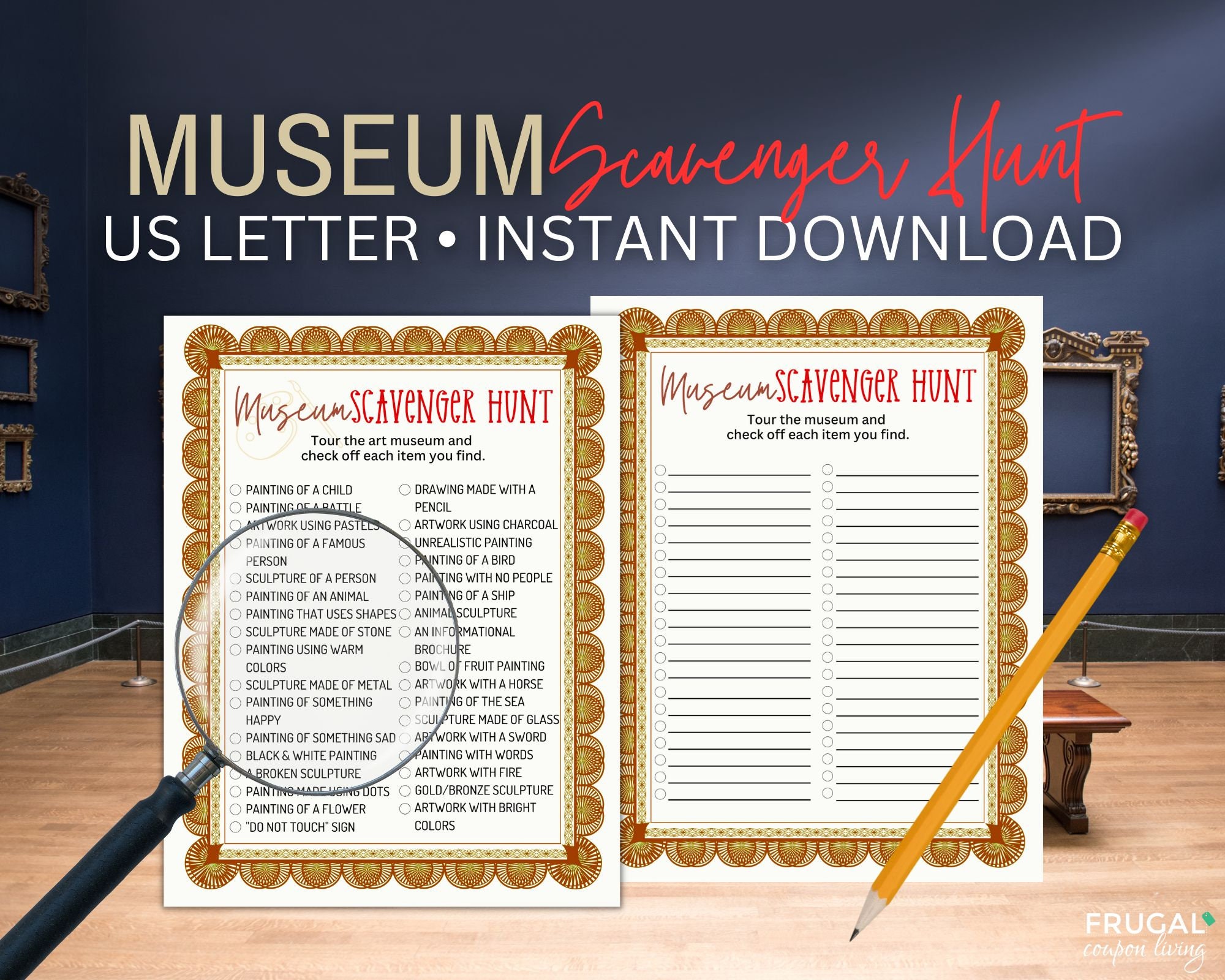 Museum Scavenger Hunt Worksheet