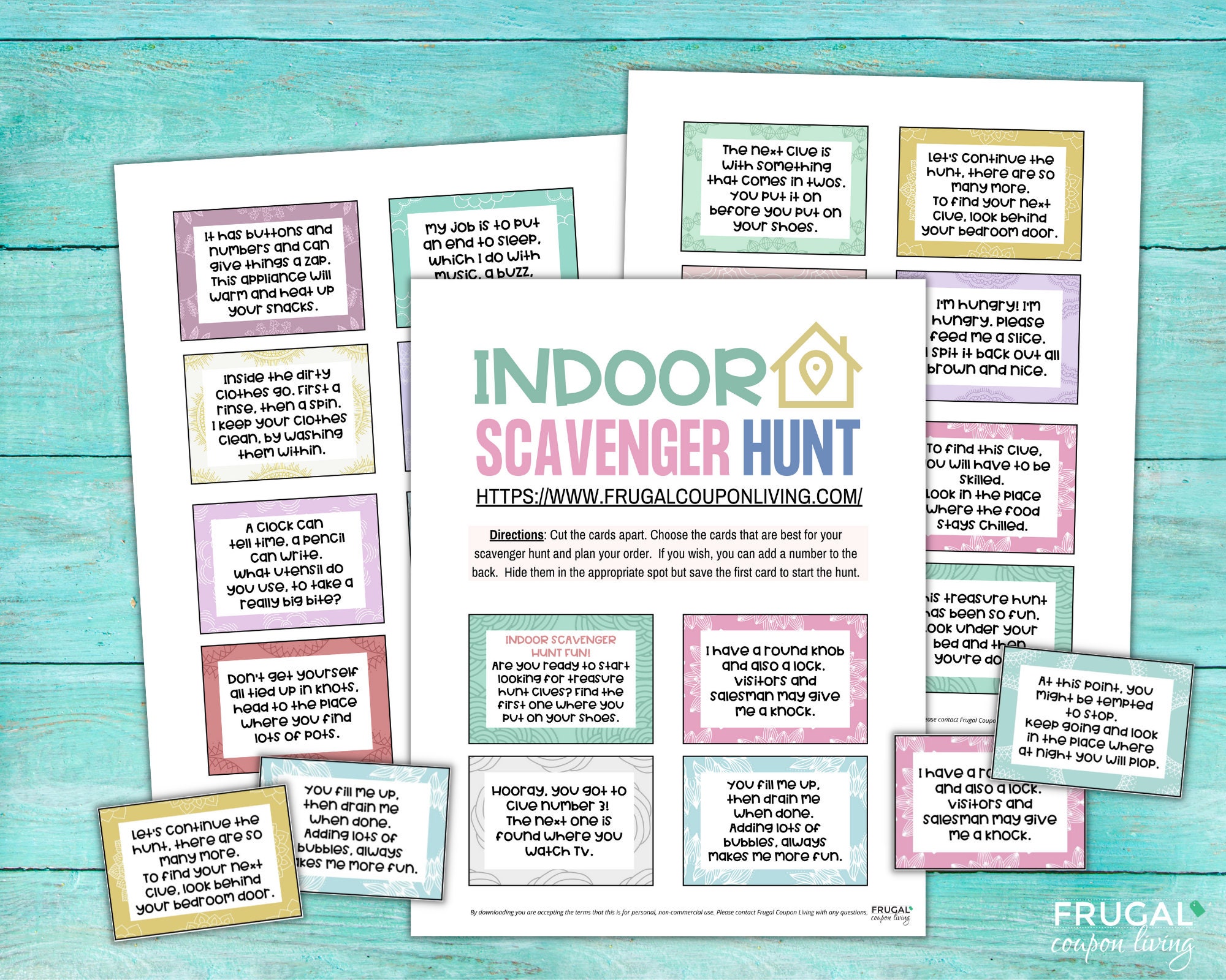 Indoor Scavenger Hunt Riddles for Kids PDF 20 Fun Indoor - Etsy UK