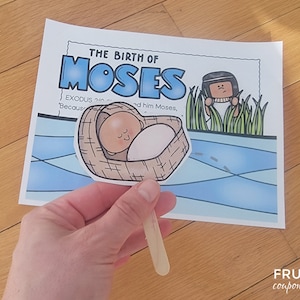 Birth of Moses Craft for Kids | Exodus 2 Bible Lesson | Nile, Pharaoh ...