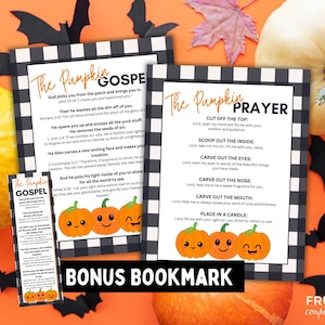 Pumpkin Prayer Printable & Pumpkin Gospel Plan of Salvation, Kids ...