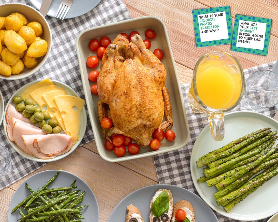 Family Conversation Starter Cards | 65+ Dinner Conversation Cards for ...