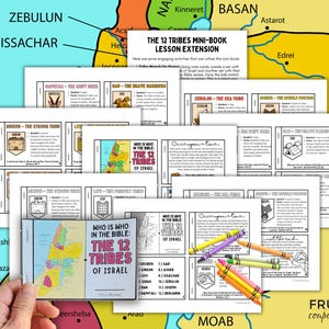 12 Tribes of Israel Bible Craft Story Book, 12 Tribes of Judah Facts ...