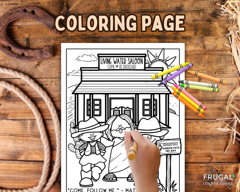 Disciple of Christ Western-themed Bible Craft for Kids, Wanted Jesus ...