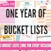 Bucket List Printable Set 2023 Year-round Fun Family Activities 14 ...