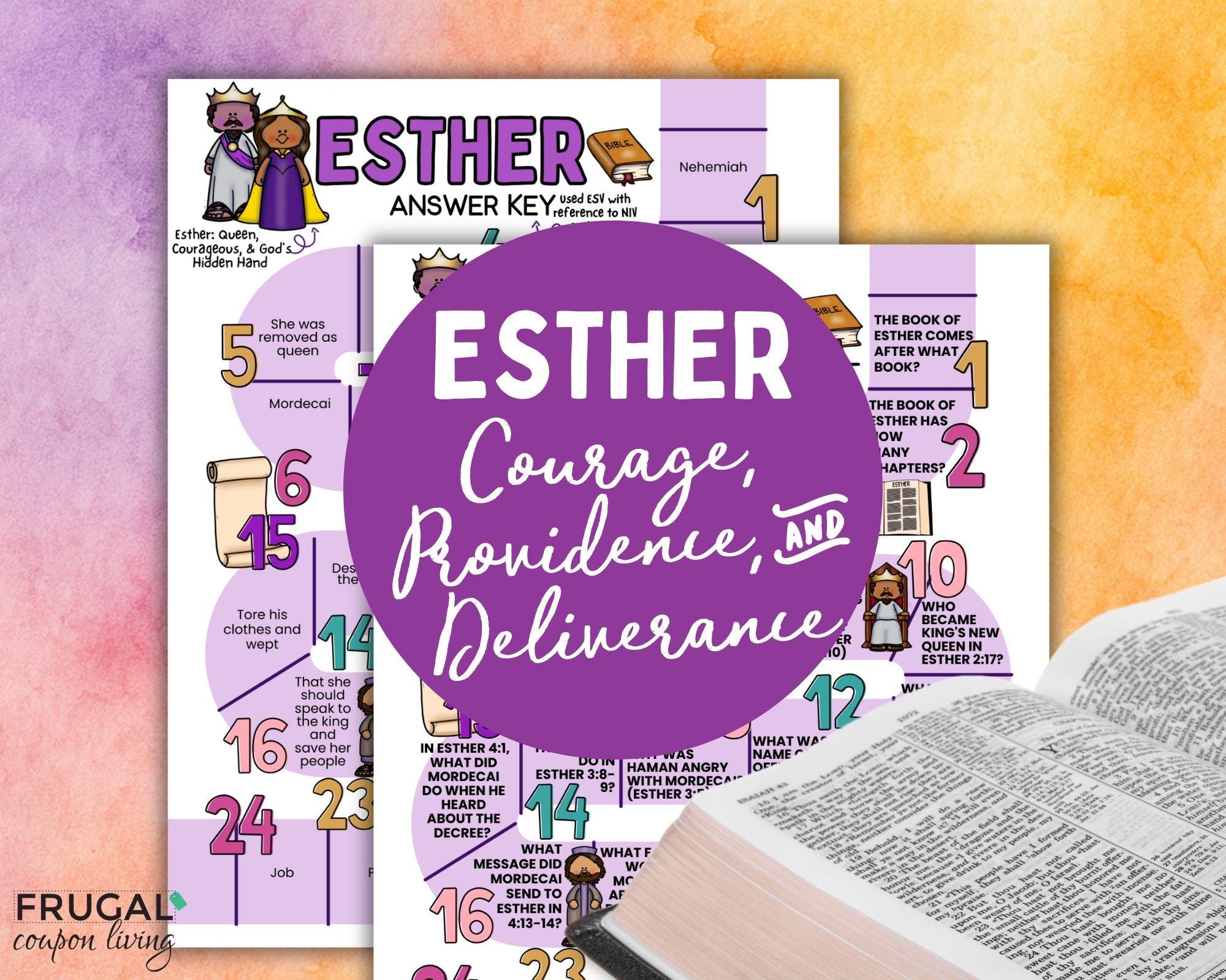 Esther Bible Scavenger Hunt, Book of Esther Bible Study, Queen Esther ...
