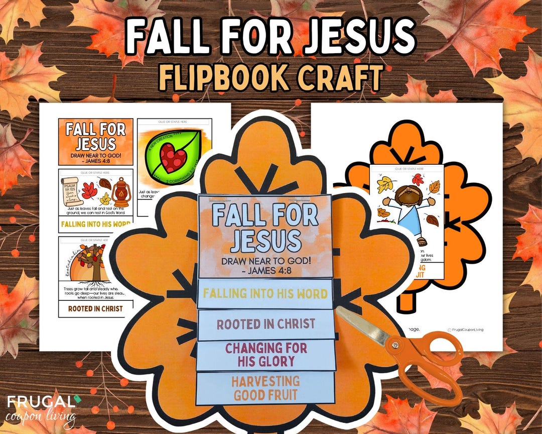Fall for Jesus Bible Craft for Kids, Autumn Bible Activity, Fall Leaf ...