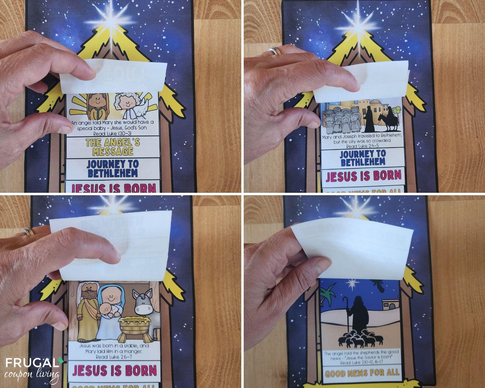 The Nativity Story Book for Kids, Christmas Craft Luke 2, Printable ...