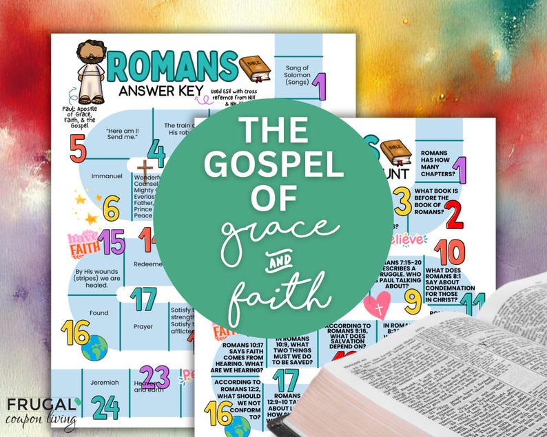 Romans Bible Scavenger Hunt, Romans Activity Printable, Book of Romans ...