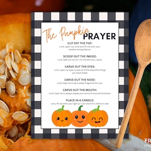 Pumpkin Prayer Printable & Pumpkin Gospel Plan of Salvation, Kids ...