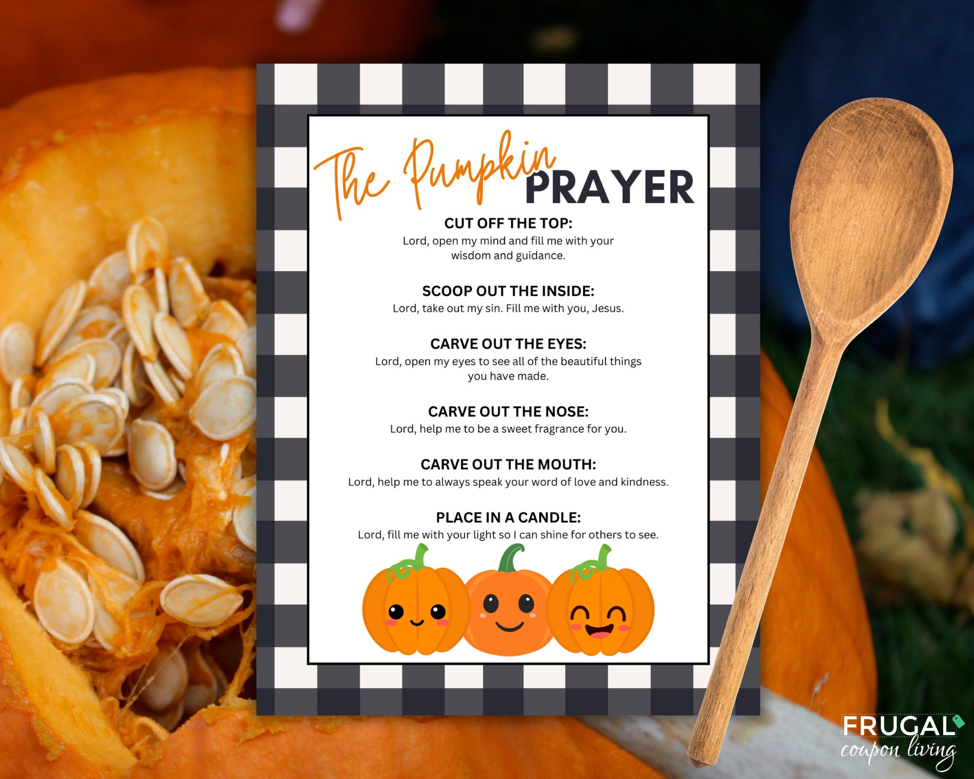 Pumpkin Prayer Printable & Pumpkin Gospel Plan of Salvation, Kids ...