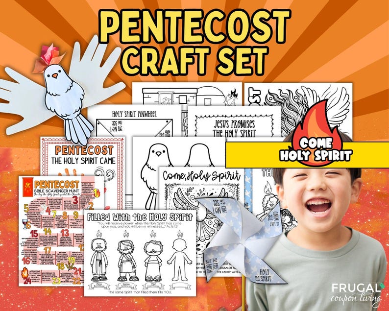 Pentecost Activities for Kids, Acts 2 Sunday School Lesson Bible ...