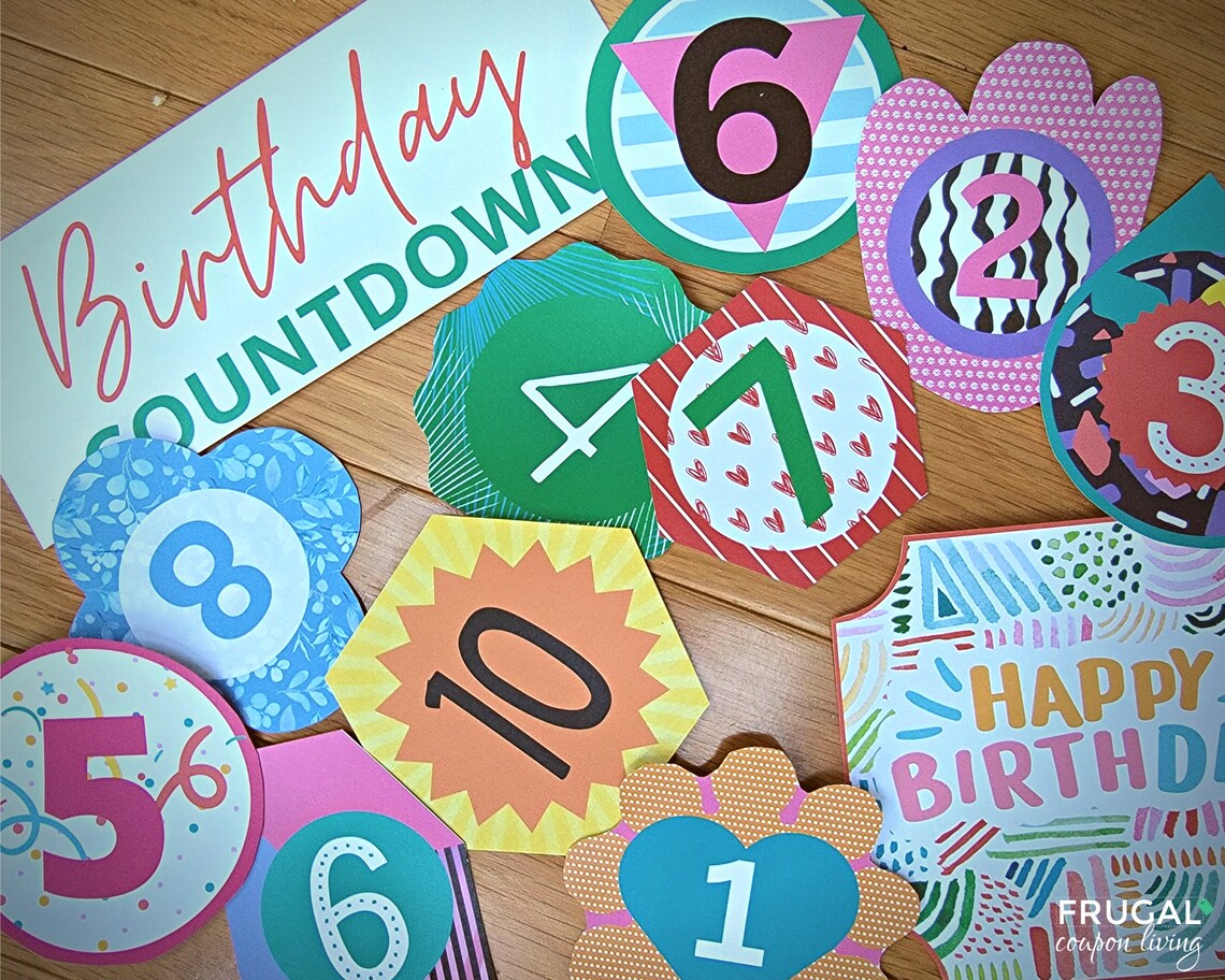 Birthday Countdown Gift Tags Birthday Countdown Ideas - Etsy