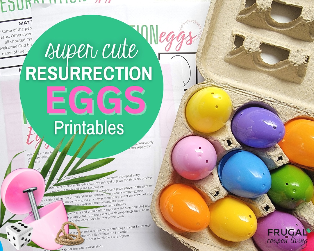 Resurrection Eggs Bible Verses Printable, 12 Days of Easter Countdown ...