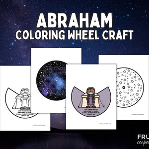 God's Promise to Abraham Bible Coloring Wheel, Genesis 15 the Lord’s ...