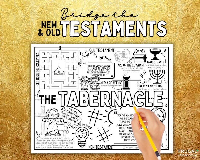 The Tabernacle of Moses PDF Explained, Printable Activity Mat ...