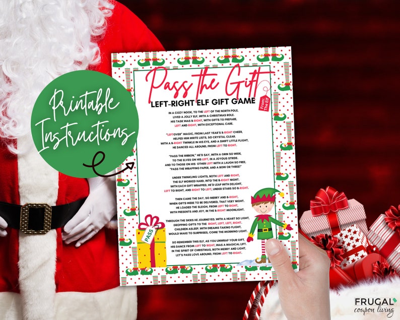 Christmas Elf Pass the Gift Game for Kids | Group Christmas Party Game ...