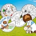 Psalm 23 Coloring Wheel Printable | the Lord is My Shepherd Bible Story ...