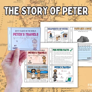 Life of Peter Bible Craft for Kids, Jesus' Disciple Peter Travels ...