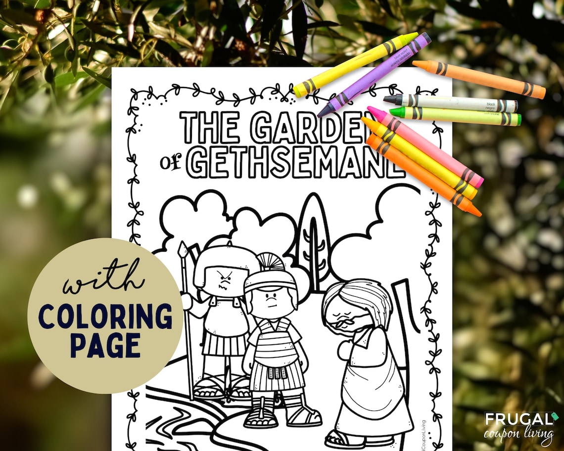 Jesus Prays in the Garden Flipbook Bible Craft for Kids, Jesus Praying ...