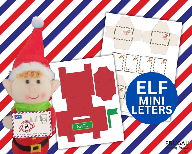 Mini Elf Letter and Mailbox, Elf Prop Printables, Miniature Elf Note ...