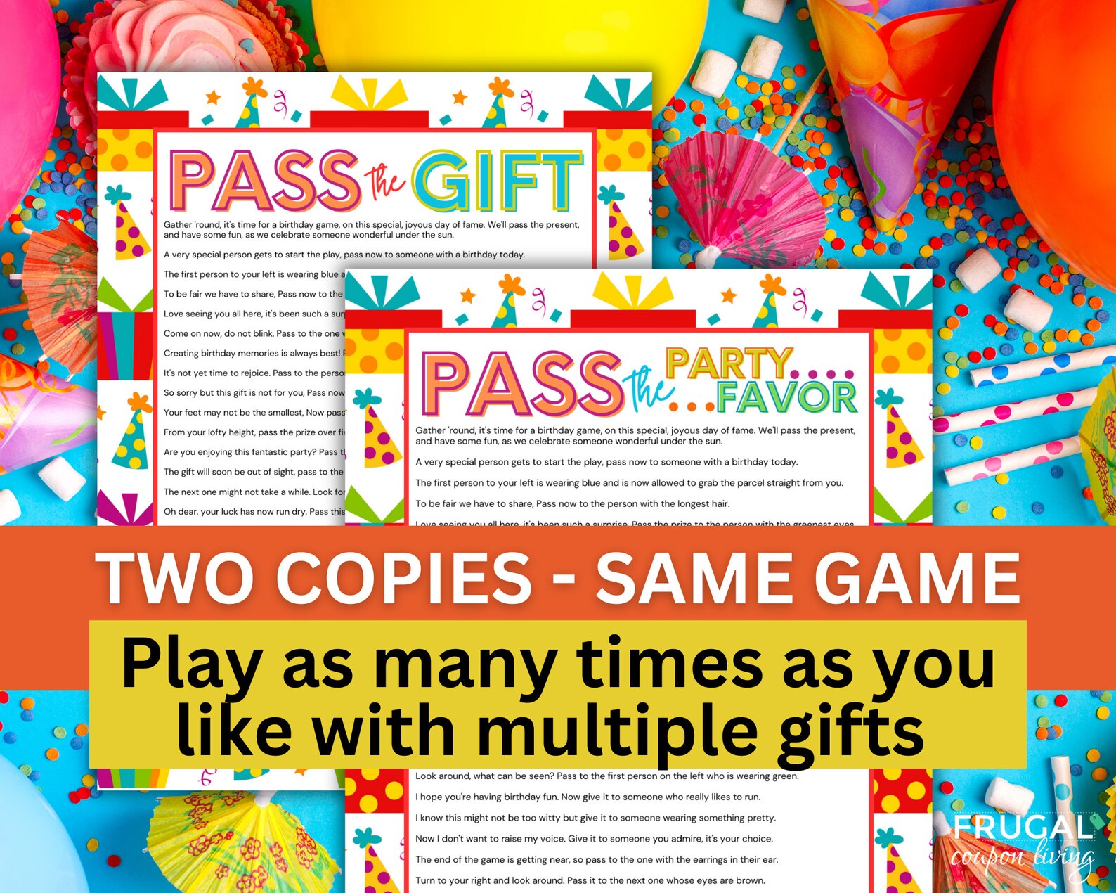 Birthday Pass the Gift Game | Group Birthday Party Game | Left Right ...