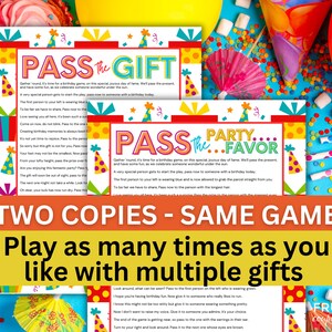 Birthday Pass the Gift Game | Group Birthday Party Game | Left Right ...