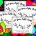 Christmas Lights Fingerprint Printable Craft, Let Your Light Shine ...