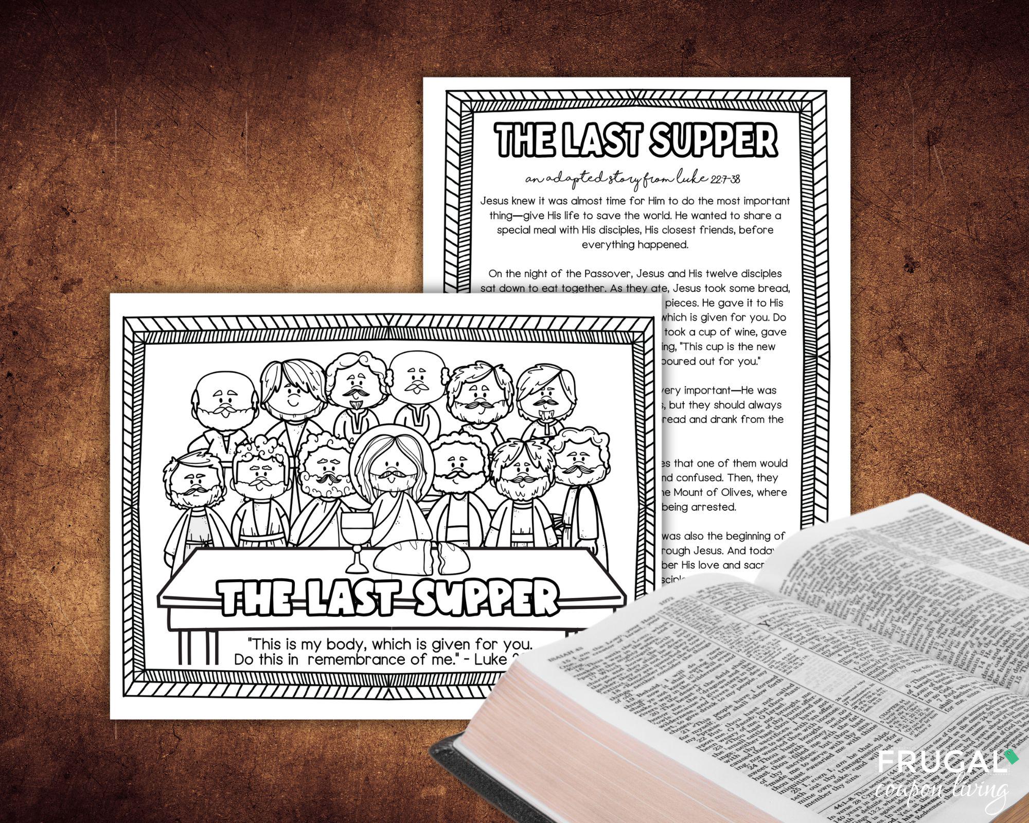 The Last Supper Kids Craft, Jesus & the 12 Disciples Paper Plate Bible ...