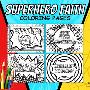 Hero Faith Bible Verse Scripture Coloring Pages, Jesus Saves Christian ...