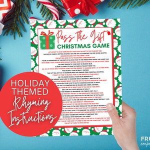 Christmas Pass the Gift Game | Group Christmas Party Game | Left Right ...