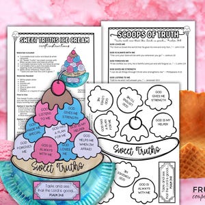 Ice Cream Craft for Kids, Taste & See That the Lord is Good Psalm 34:8 ...