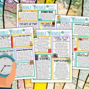 Best Bible One Minute Games for Youth, Youth Group Game for Kids, Fun ...
