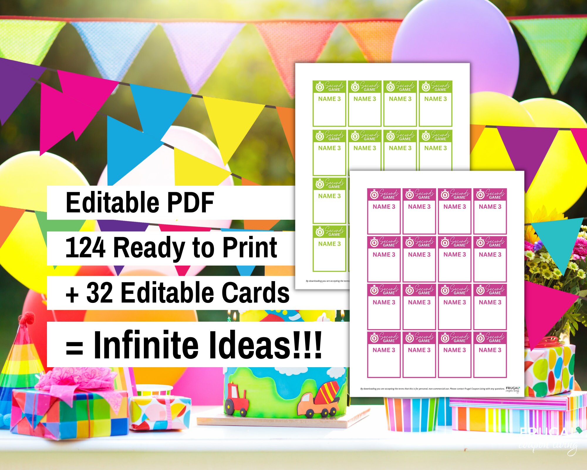 5 Second Birthday Game Printable 156 Editable 5 Second Game - Etsy