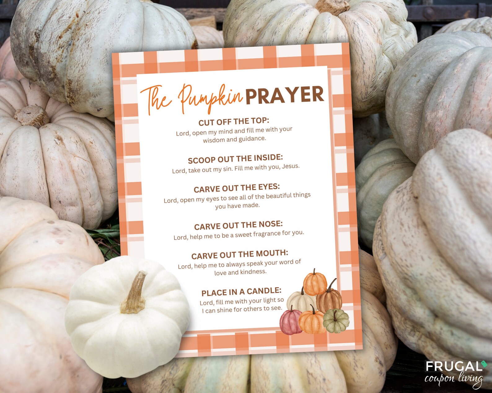 Pumpkin Gospel Printable & Pumpkin Prayer, Kids' Fall Activity for ...