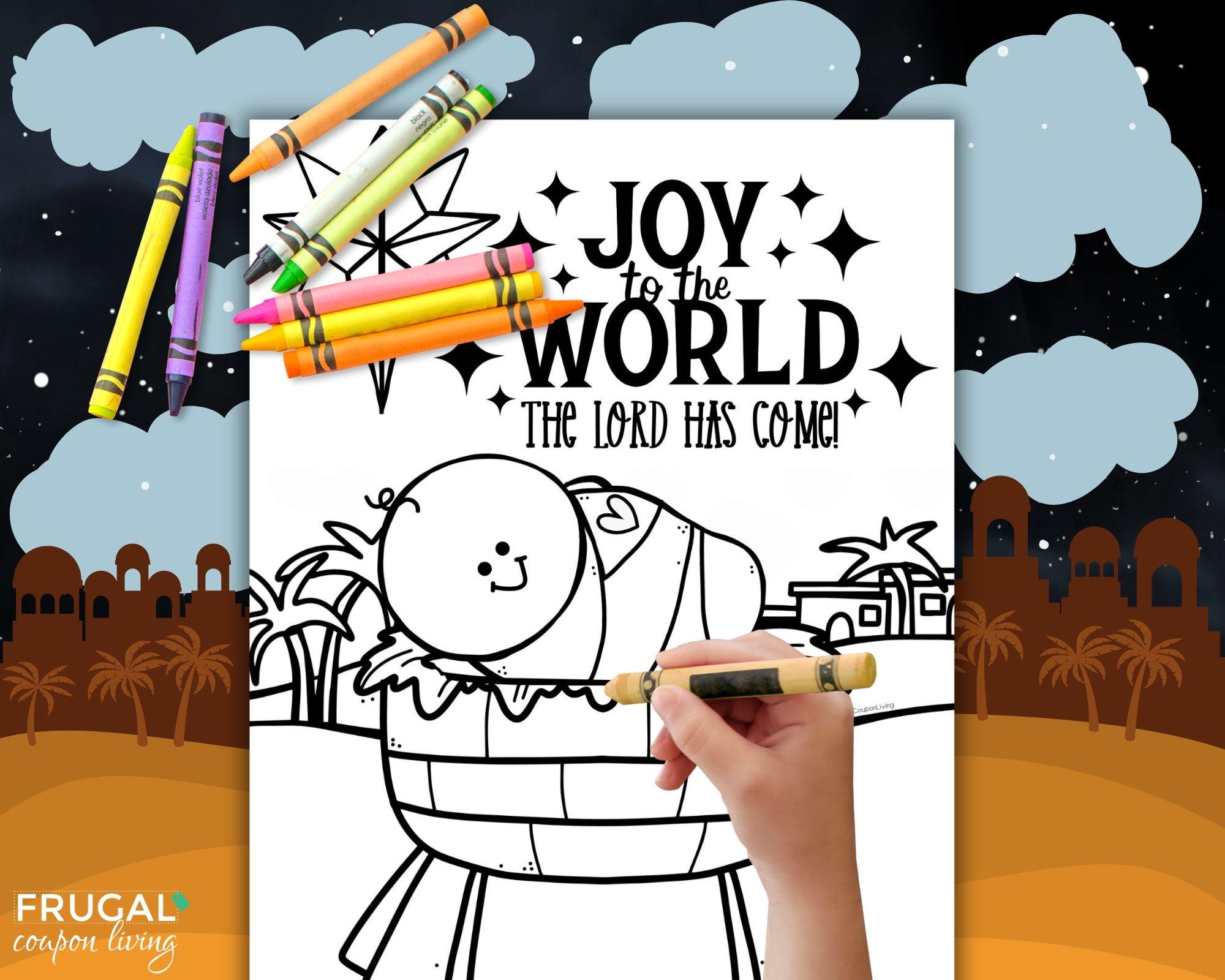Baby Jesus in a Manger Craft, Printable Christmas Nativity for Kids ...