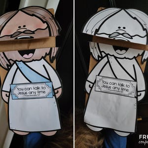 Talk to Jesus Puppet Craft for Kids, How to Talk to Jesus Christian ...