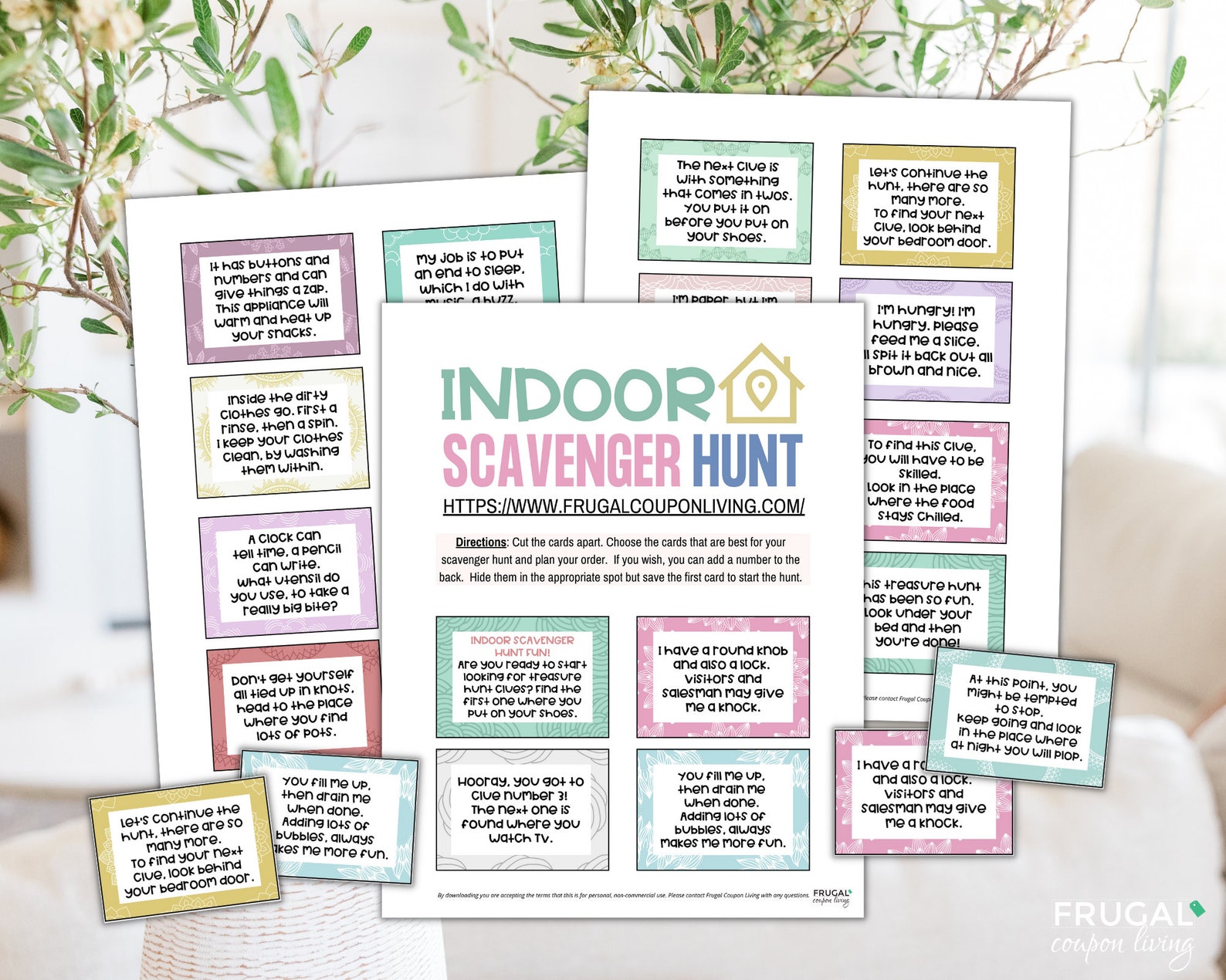 Indoor Scavenger Hunt Riddles for Kids PDF 20 Fun Indoor - Etsy UK