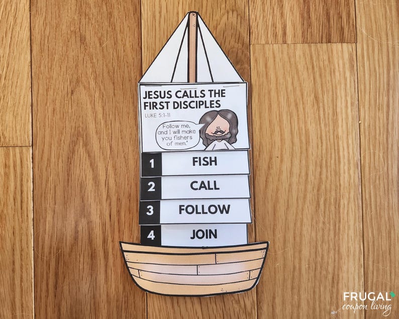 Fisher of Men Craft, Come Follow Me Disciple of Jesus, Luke 5:1-11 ...