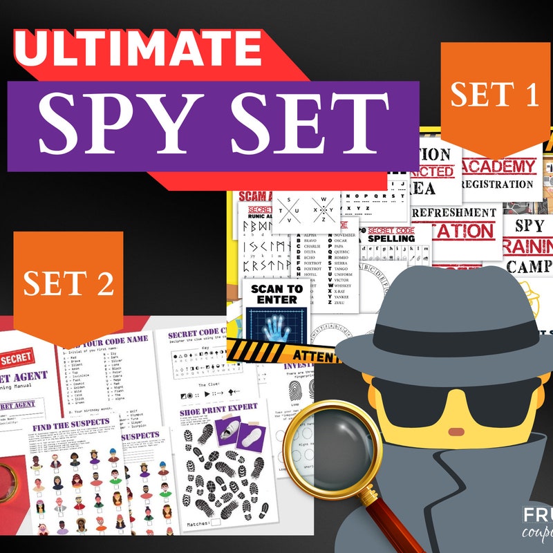 Spy Games Bundle - Etsy