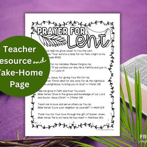 Lent Prayer Coloring Wheel Printable, Christian Lent Activity Spinner ...