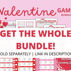 Valentine's Day One Minute Games, 60-second Challenge Valentine's Day ...