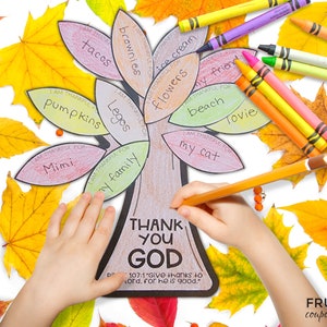Gratitude Tree Activity for Kids | I Am Thankful For... Thankful Tree ...