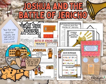 Joshua and the Battle of Jericho Easy Bible Story Craft for Kids - Etsy