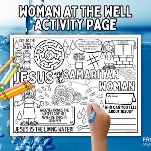 Jesus Talks to a Samaritan Woman at the Well Craft Set, John 4:1-42 ...
