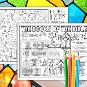 66 Books of the Bible Activity Mat, Sections of Old & New Testament ...